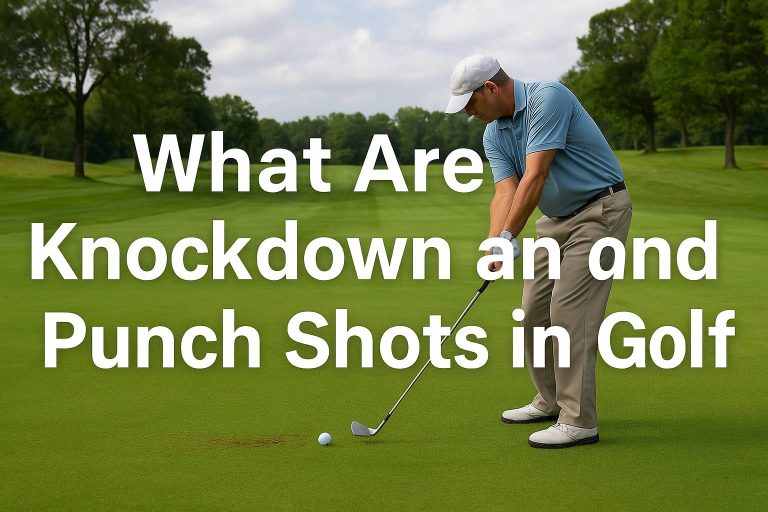 What Are Knockdown and Punch Shots in Golf?